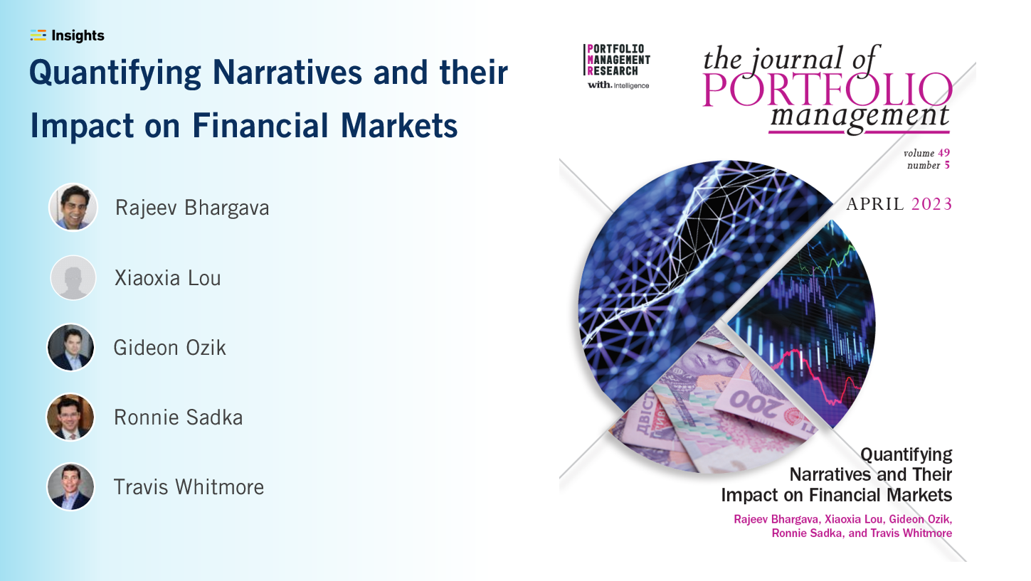 Insights | The home for Global Markets Research | Quantifying ...